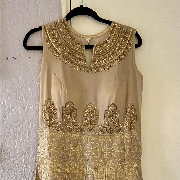 Salwars | Gold Anarkali Dress | Poshmark